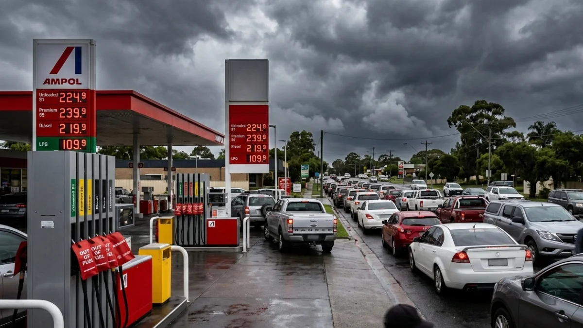 Australian fuel shortage: Petrol Stations Run Dry